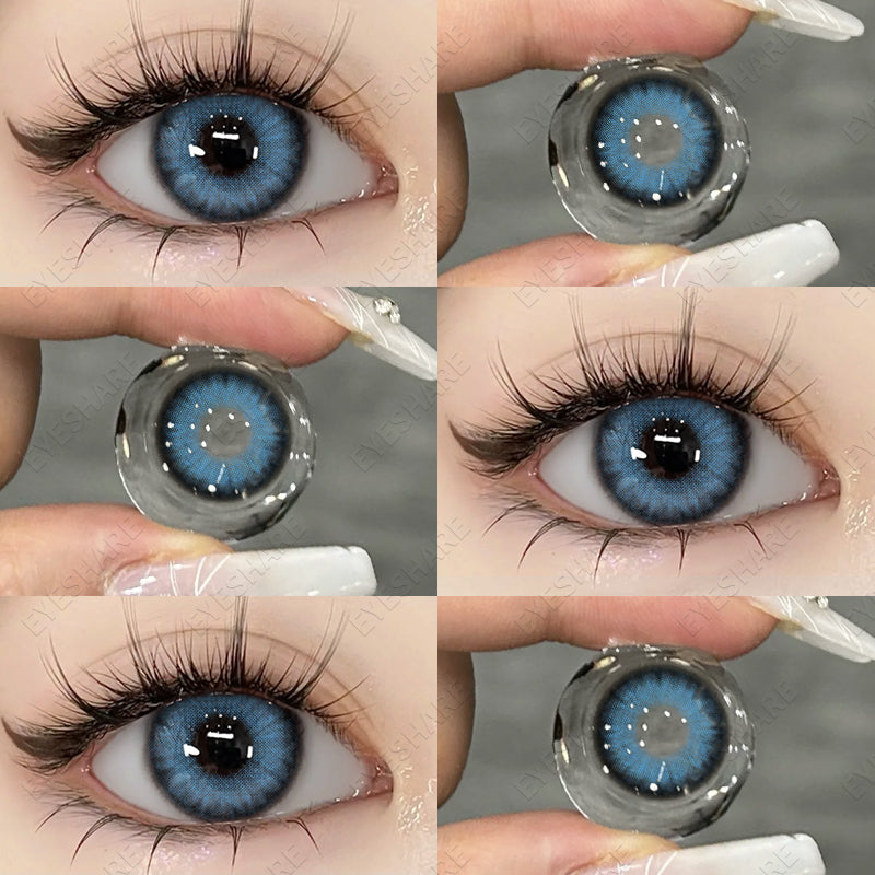 EYESHARE BALI BLUE Color Contact Lenses 14.2mm 1 Pair | 1 Year ...